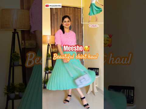 🛍️Meesho skirt haul | Trendy & Affordable skirts under ₹500 | Try - on Review 🥰 #meesho #skirts