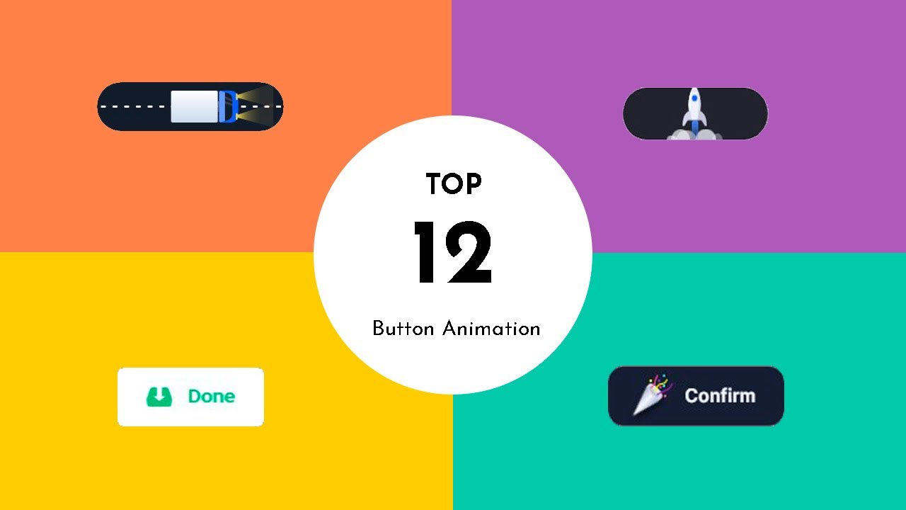 12 Cool CSS Button Animation | HTML CSS JavaScript