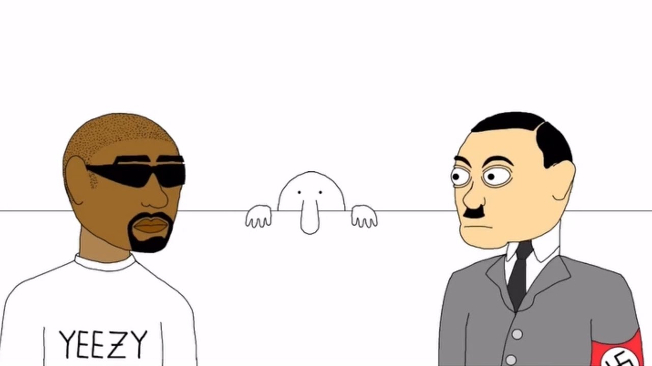 Kanye West meets Adolf Hitler