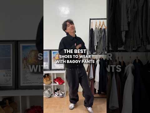 The best shoes to wear with baggy pants #baggypants #sneakers #sneaker #fashion #streetwear