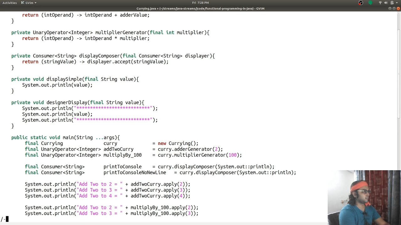 Currying : How To Do Functional Programming In Java