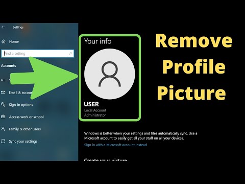 How To Remove Profile Picture On Windows 10|| Delete User Profile Picture On Windows 10
