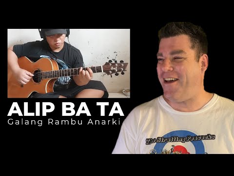 Alip Ba Ta - GALANG RAMBU ANARKI (Finger style Cover) Guitarist REACTION