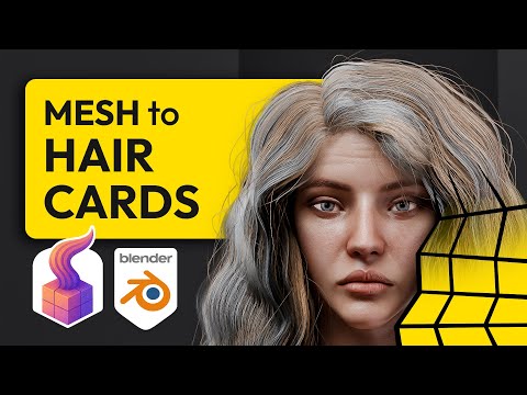 Instantly Turn Meshes into Hair Cards with StrandKit v1.5 for Blender