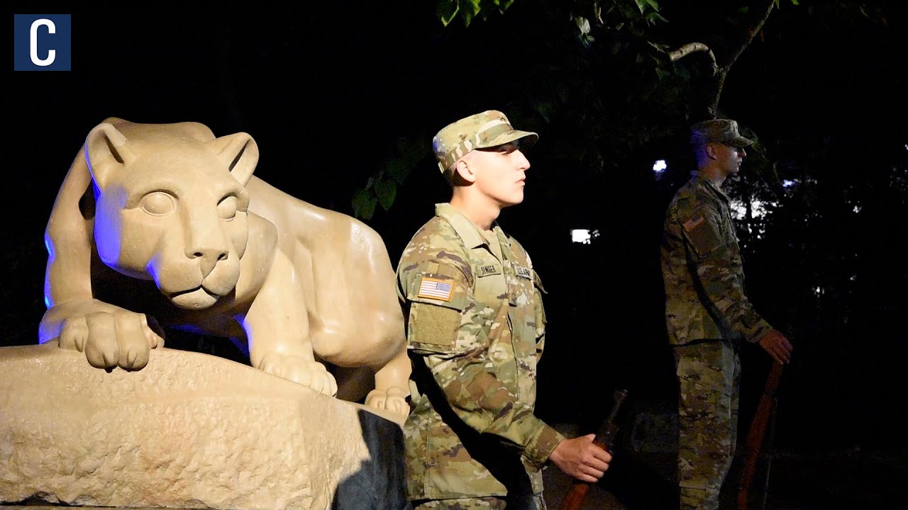 Lion Ambassadors' Guard the Shrine returns to Penn State Homecoming week festivities