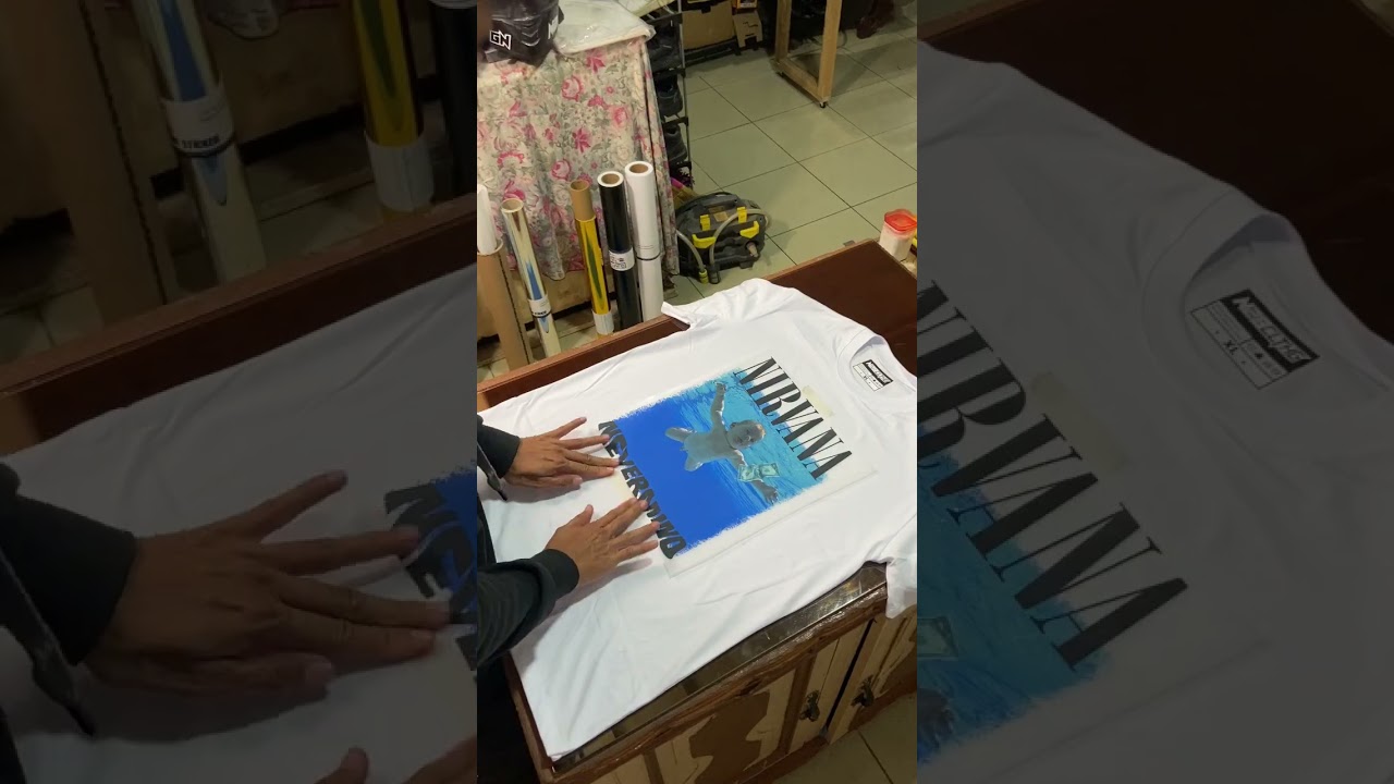 Nirvana Nevermind Inspired Custom DTF Print