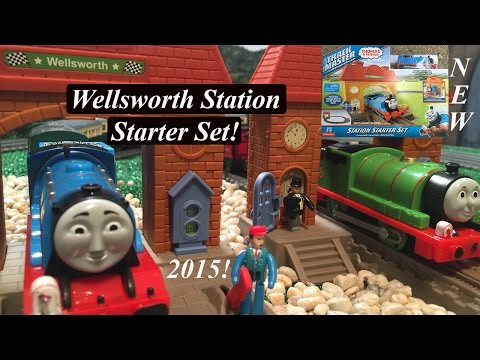 Thomas and Friends Toy Train Set-Trackmaster Wellsworth Station Starter Set!