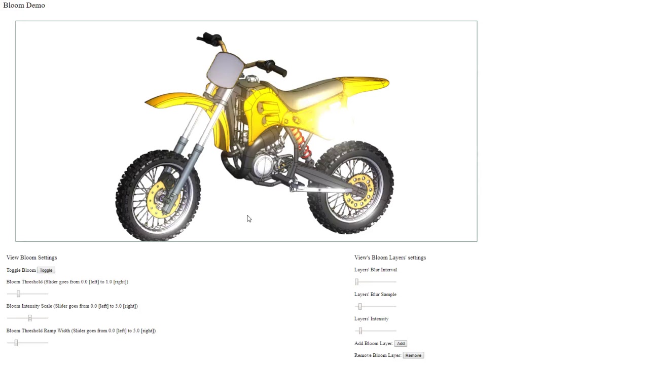 Bloom Web Viewer Settings