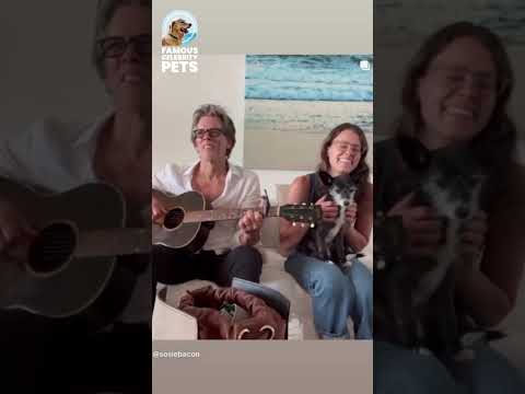 Kevin Bacon Singing With His Daughter and Dog ποΈπ #Shorts