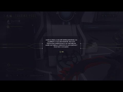 Warframe how do you trade cross platform??