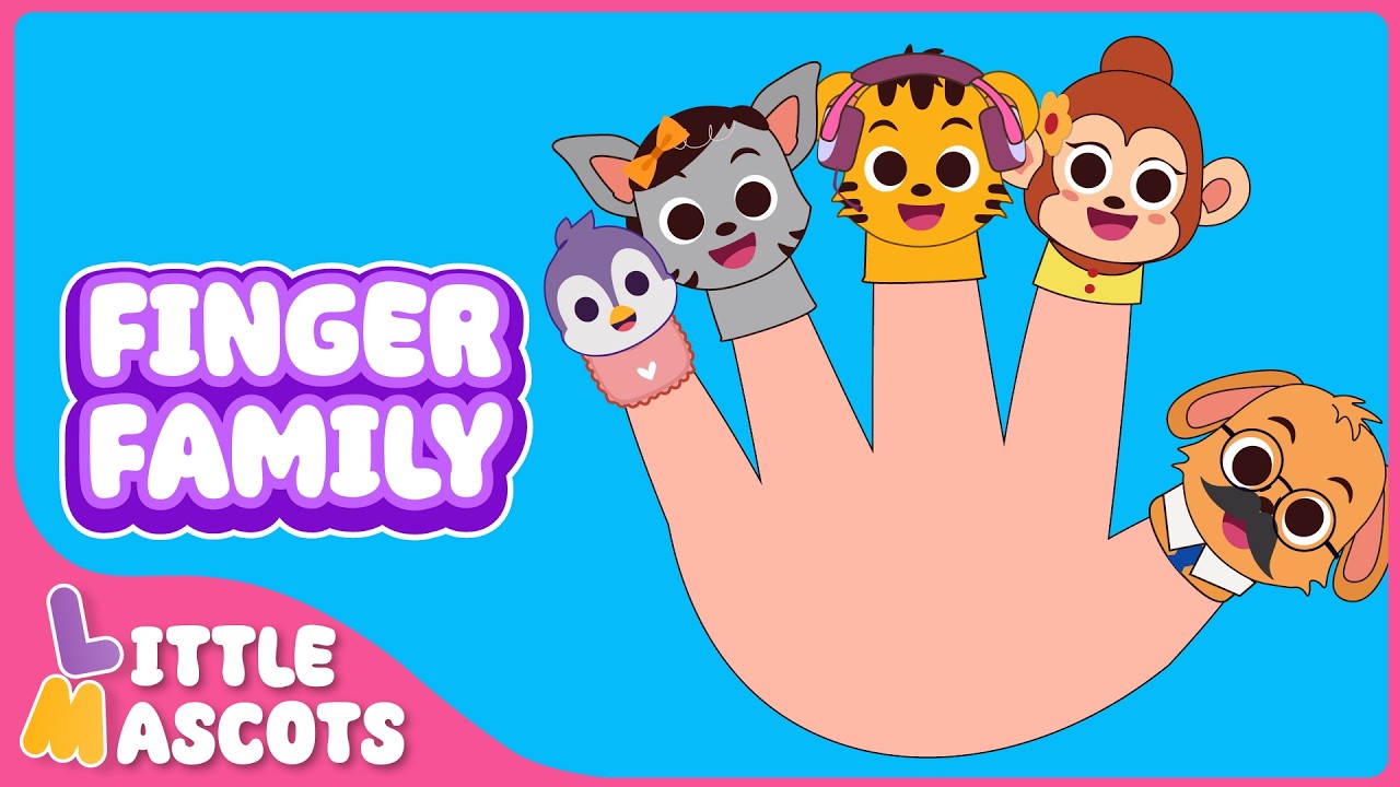 Finger Family🖐 | Animal Family | Little Mascots