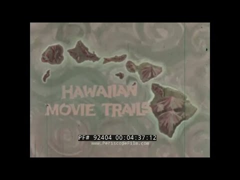 1960s KODAK CO. " HAWAIIAN MOVIE TRAILS " FILM & MOVIE CAMERA PROMOTIONAL FILM PART 1 92404