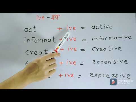 Learn Big Words Reading in English| Words Ending with ed,ment,ive
