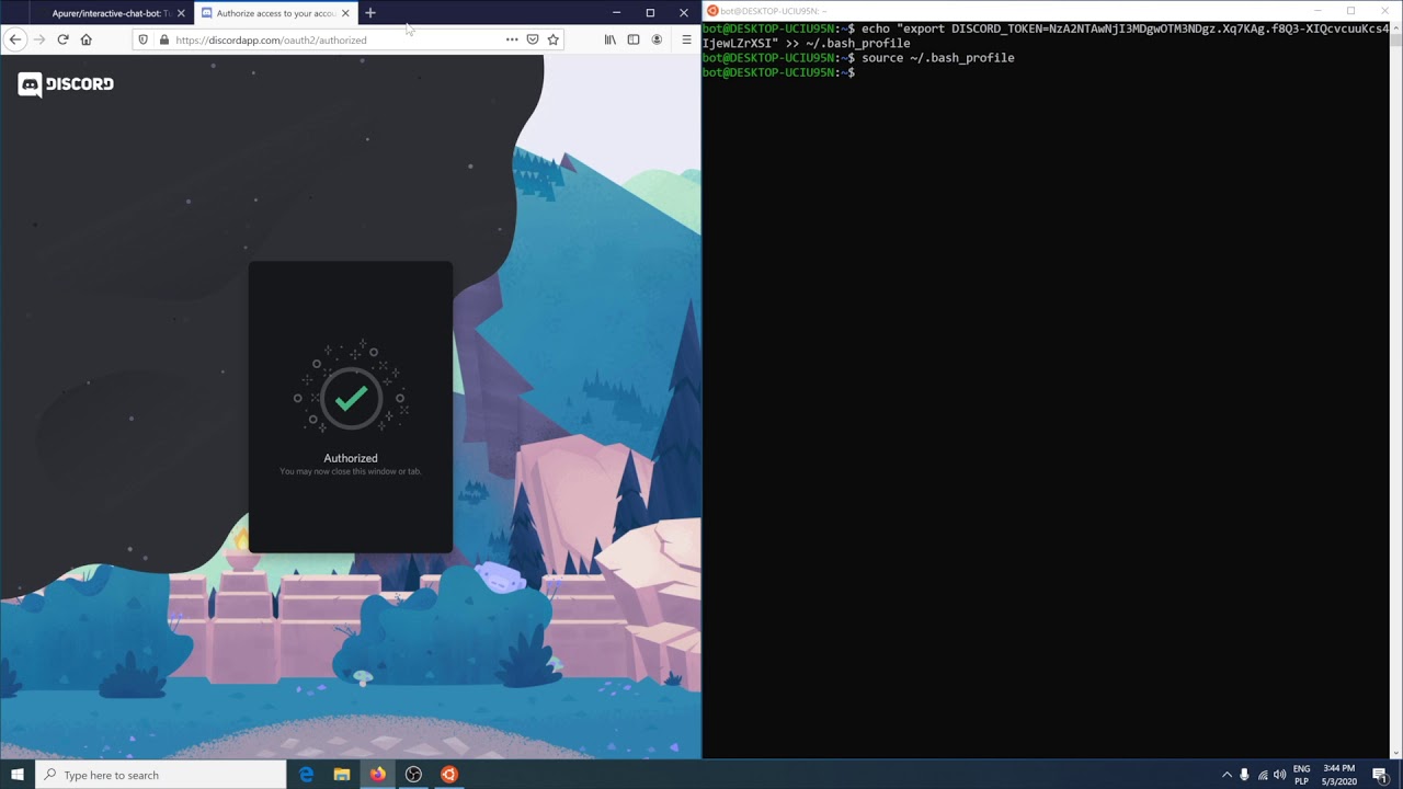 Discord interactive chat bot with AI model.