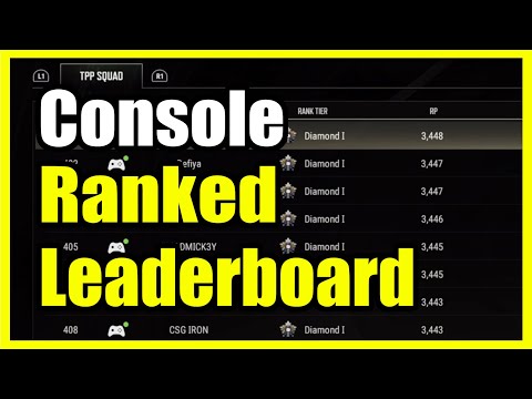 How to Find the LEADERBOARDS on PUBG Consoles (PS5 & Xbox)