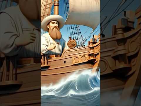 (Part 2) In 1492, Christopher Columbus at Atlantic Ocean #history #drawnoflife #viralshorts