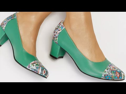 2023 LATEST NEW APPEALING SLIP ON GREEN SHOES DESIGNS LATEST GREEN HEELED SHOES COLLECTION FOR WOMEN