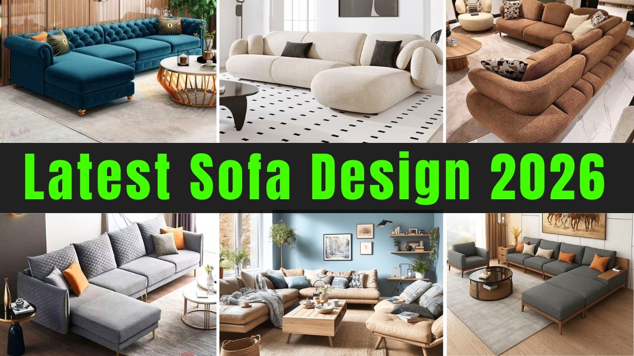 L shape sofa set design / Corner sofa design / Sofa designs 2026 / latest sofa design 2026