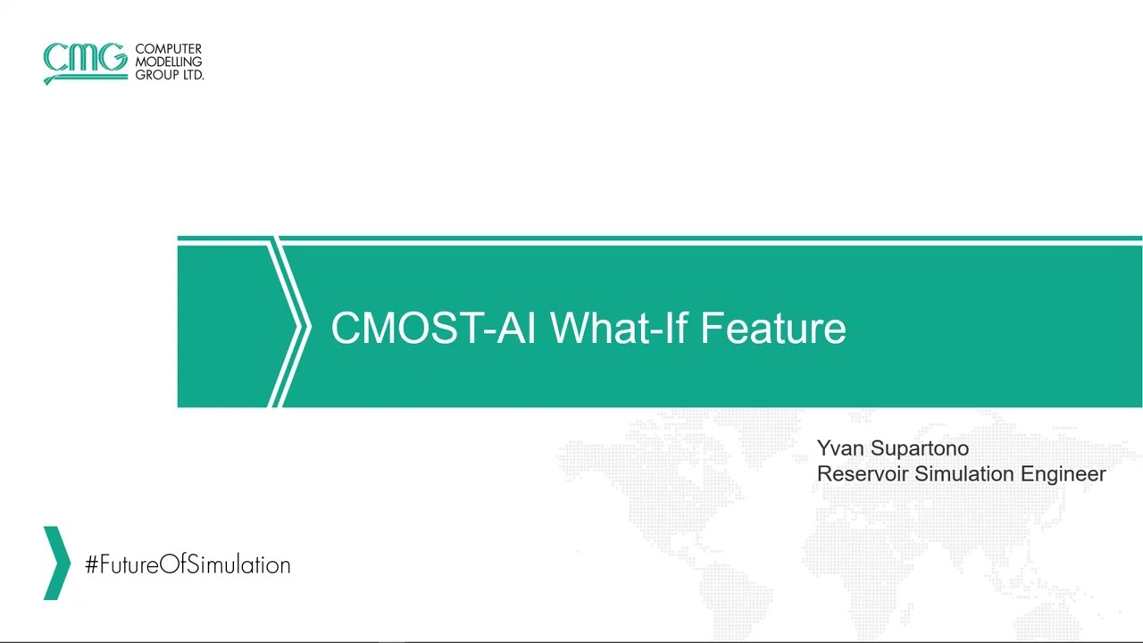 CMG Tutorial: CMOST AI What-if Feature