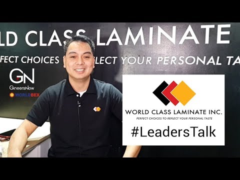 #LeadersTalk with World Class Laminate Inc, James Carlo Marquez