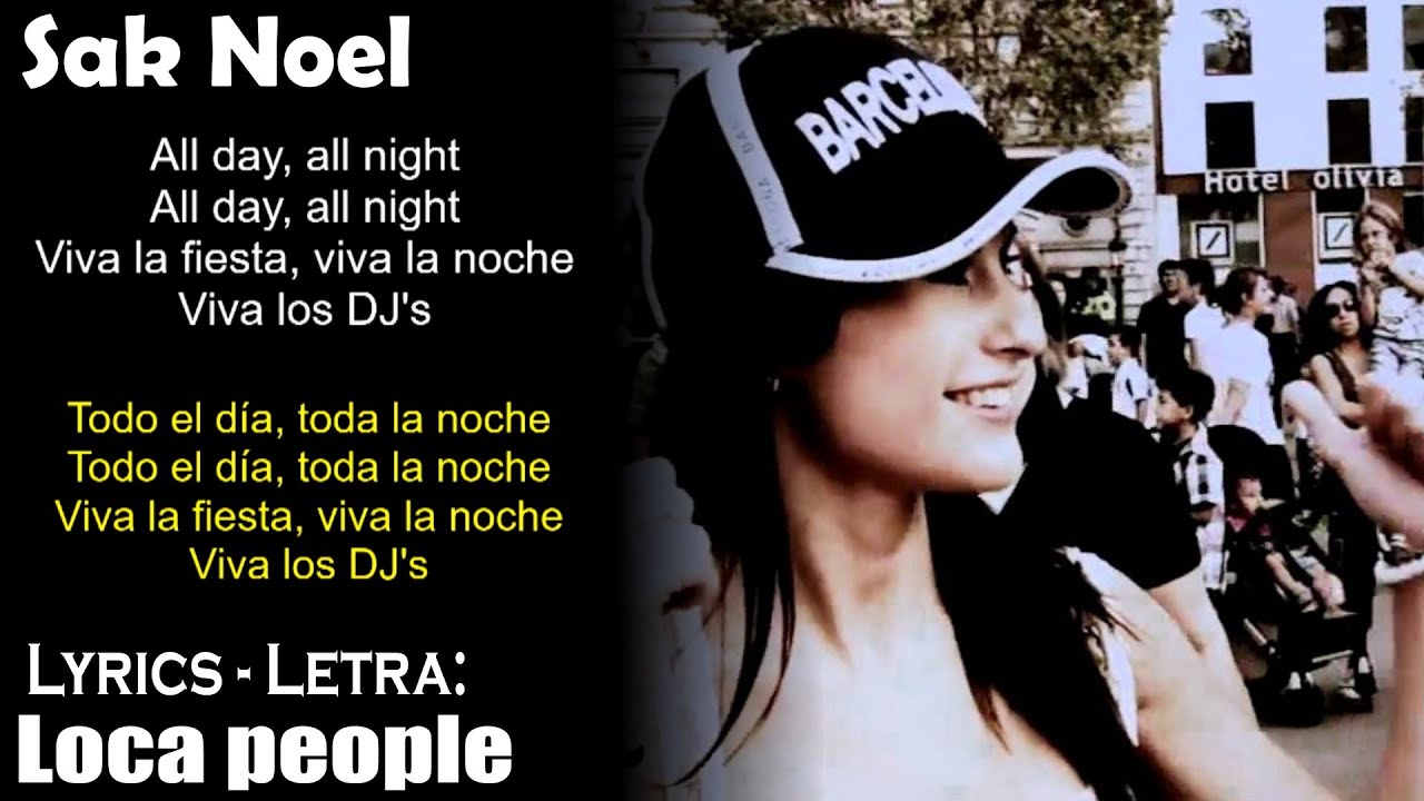 Sak Noel - Loca people (Lyrics Spanish-English) (Español-Inglés)