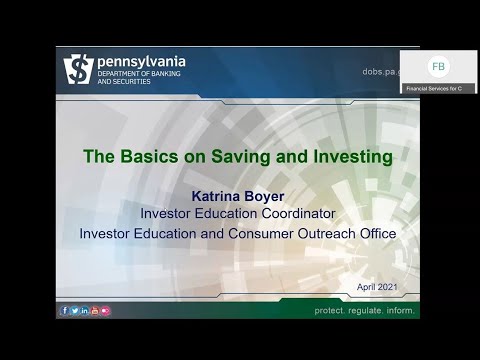 PMFA Making $ense of Finance - The Basics of Saving and Investing