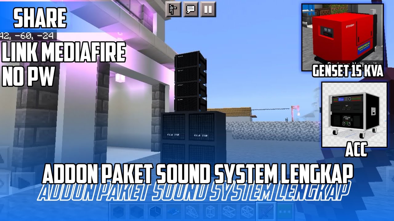 SHARE ADDON PAKET SOUND SYSTEM LENGKAP V1 | Mod Minecraft 3d
