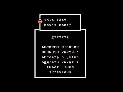 Title/Naming Screen Finished! | Earthbound Zero Remake