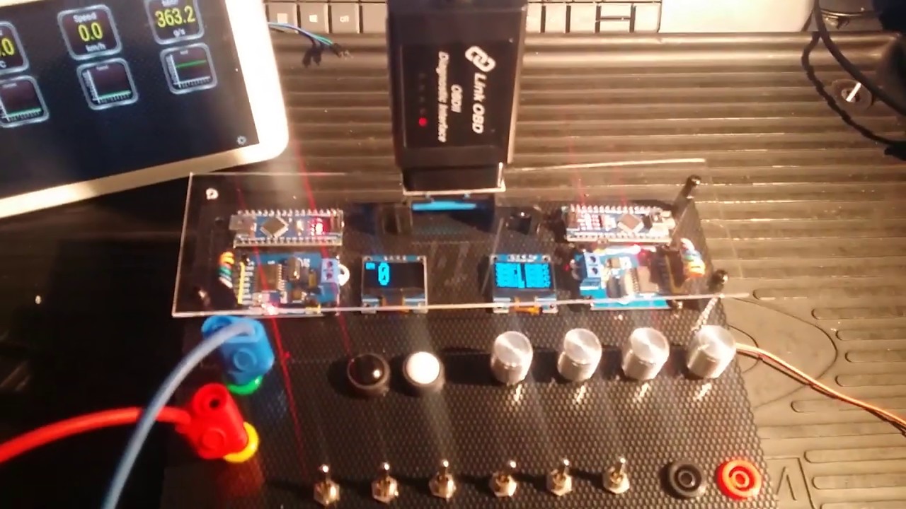 CAN bus ecu dash simulator ( arduino | mcp2515 | obd2 )