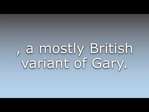 What does Garry mean?