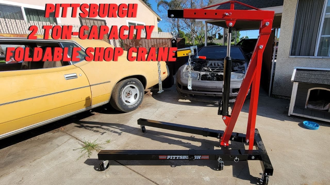 Pittsburgh Foldable Shop Crane Assembly Harbor Freight