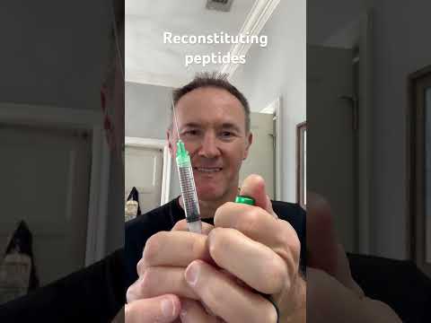 How to easily reconstitute peptides with bacteriostatic water