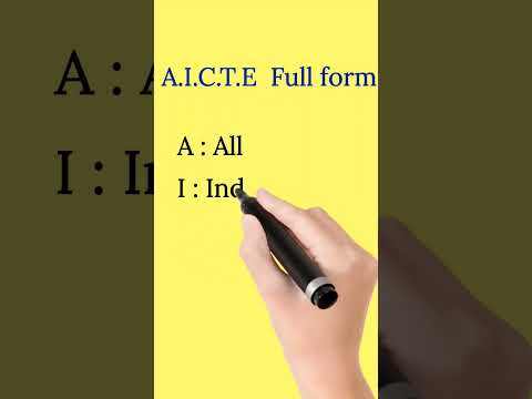 A.I.C.T.E Full form | full form of AICTE | #shorts