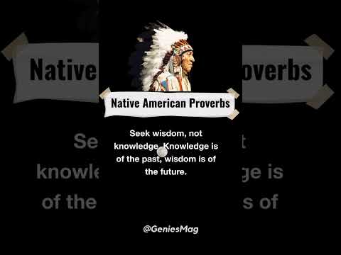 Native American Proverbs & Sayings… #youtubeshorts #youtube #ytshorts #geniesmag