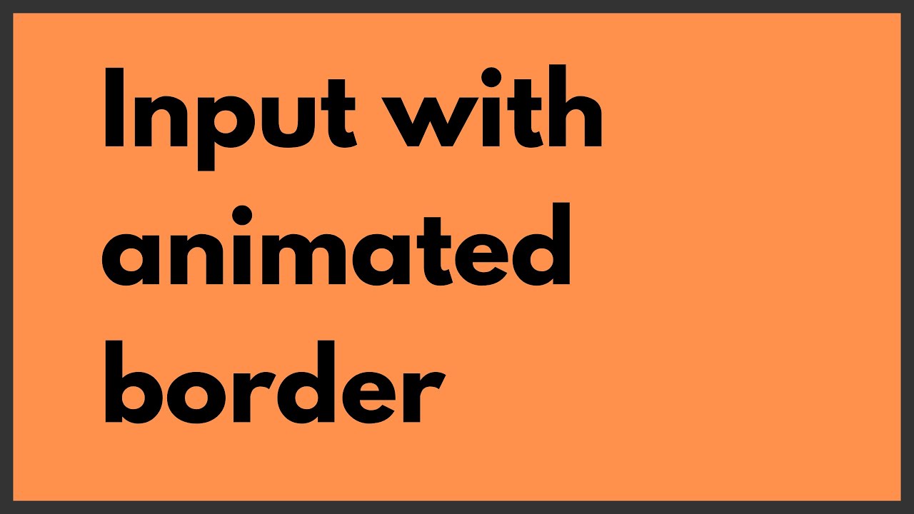 [Medium] CSS-tricks - How to create an input with an animated bottom border