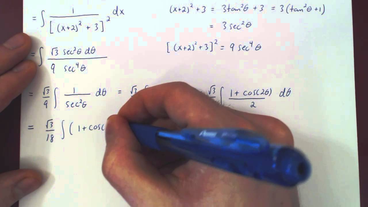 Trigonometric Substitutions - 4