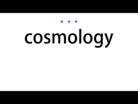 How to pronounce cosmology - Vocab Today