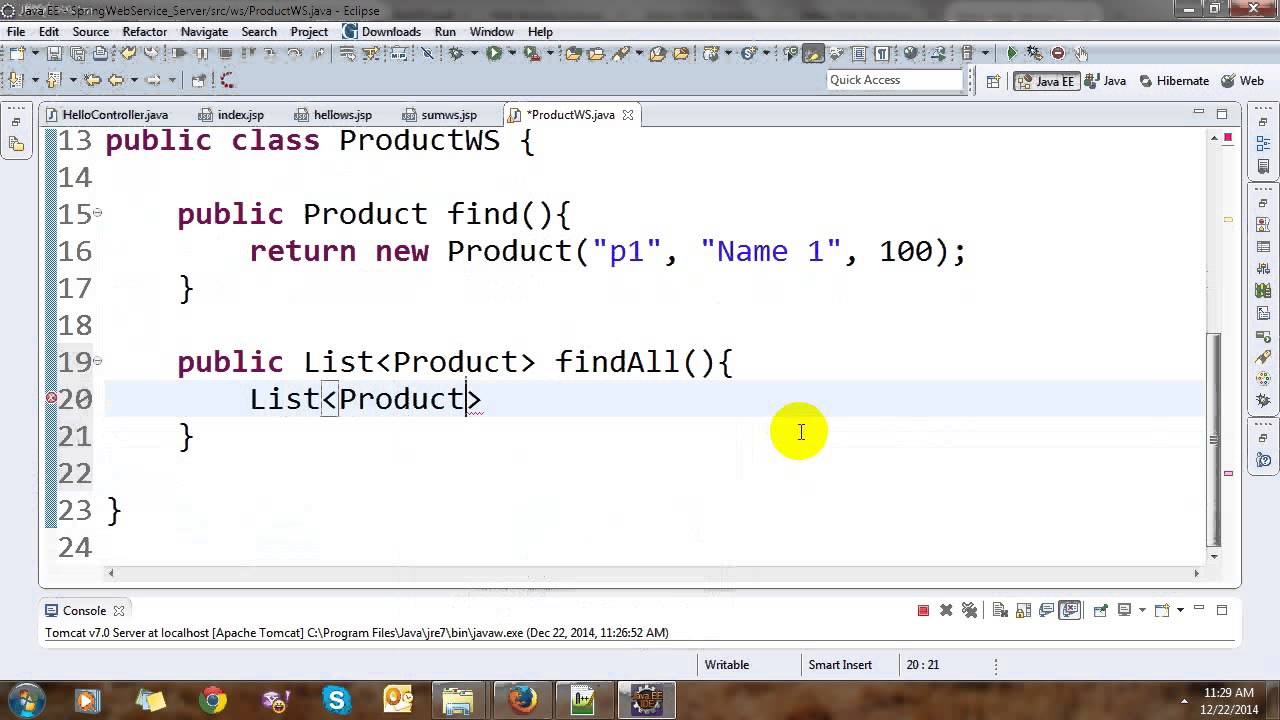 SOAP Web Services with Spring MVC Framework in Eclipse