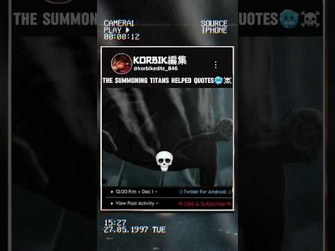 The Summoning Titans Helped Quotes🥶☠️ || attack on titan ||