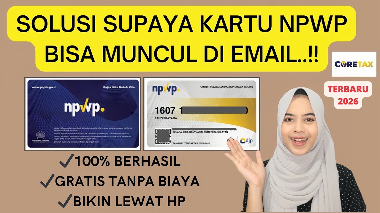 SOLUTION FOR NPWP CARD NOT APPEARING IN EMAIL | THE LATEST WAY TO CREATE AN NPWP ONLINE VIA CELL ...