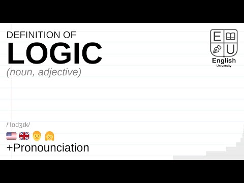 LOGIC meaning, definition & pronunciation | What is LOGIC? | How to say LOGIC