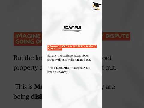 Mala Fide | Legal Words Explained | Essential Terms for B.A. LLB & B.Com LLB Students