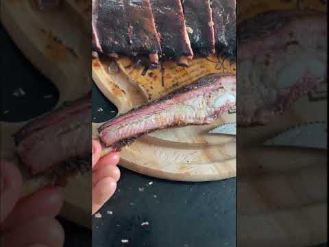 July 4th Ribs On a Weber Kettle #shorts