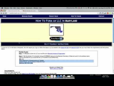How to Form an LLC in Maryland