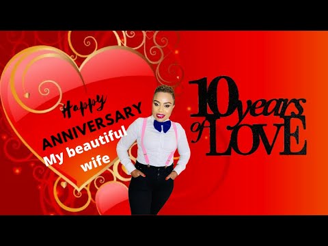 HAPPY 10TH WEDDING ANNIVERSARY MY WIFE - WEDDING ANNIVERSARY WISHES FOR MY BEAUTIFUL WIFE