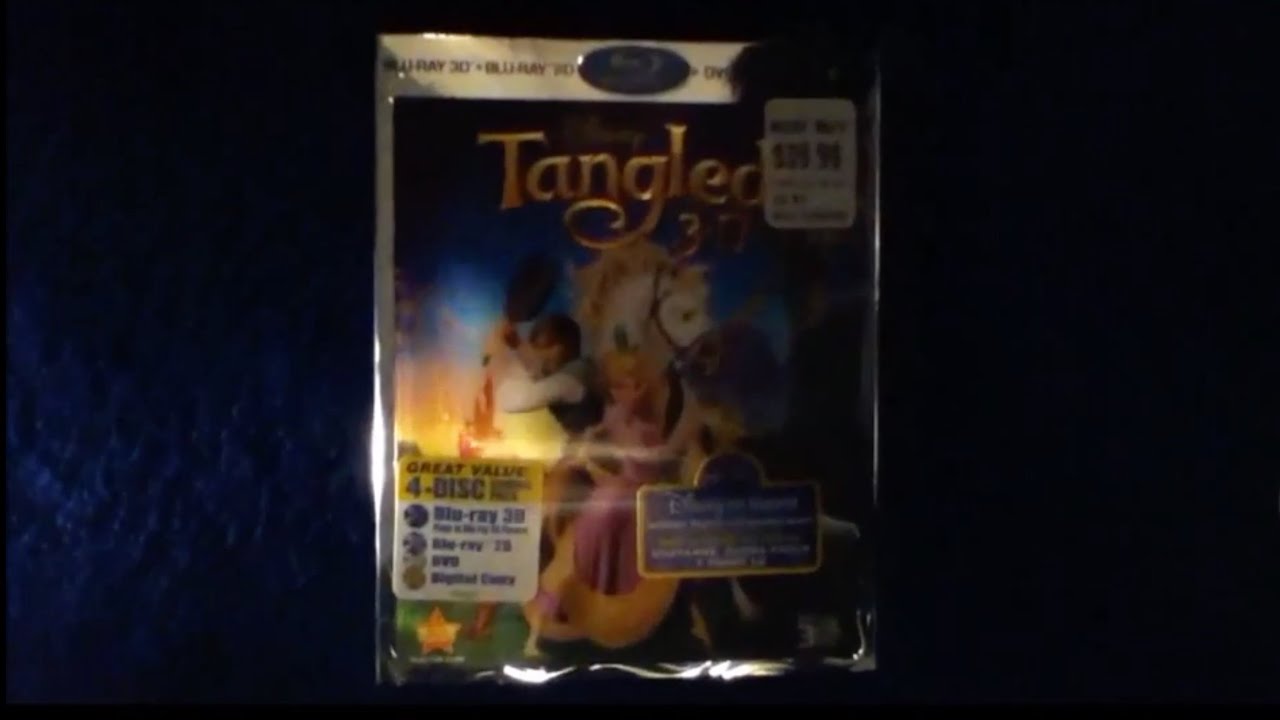 Unboxing Tangled Blu-Ray 3D/Blu-Ray 2D/DVD/Digital Copy