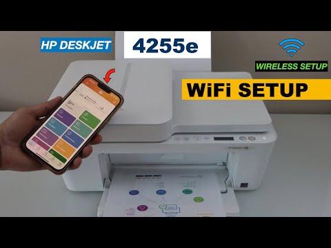 HP DeskJet 4255e WiFi Setup, Connect To Router Using HP Smart App !