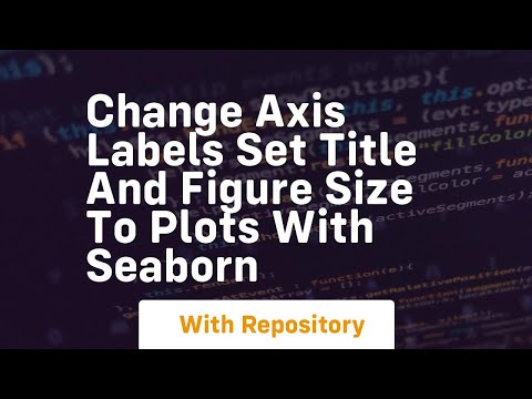 change axis labels set title and figure size to plots with seaborn