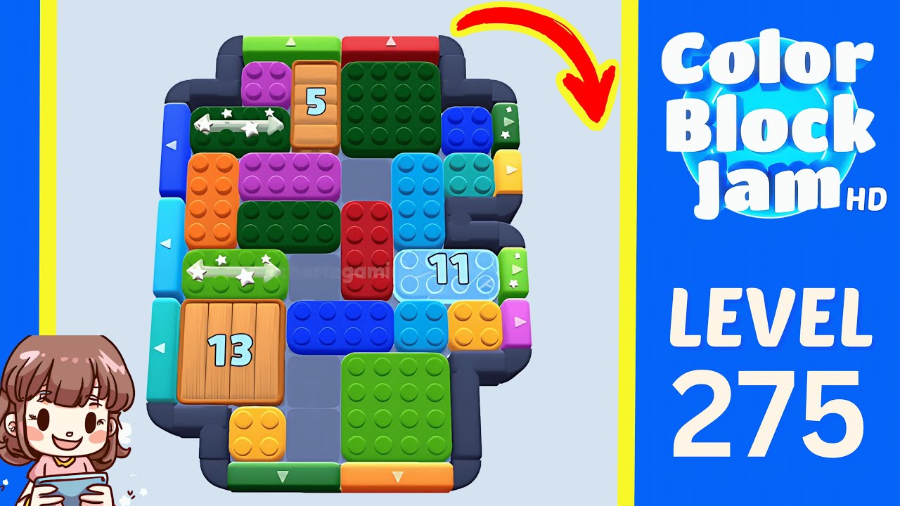 Color Block Jam Level 275 Solution Walkthrough