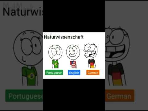 Portuguese vs English vs German